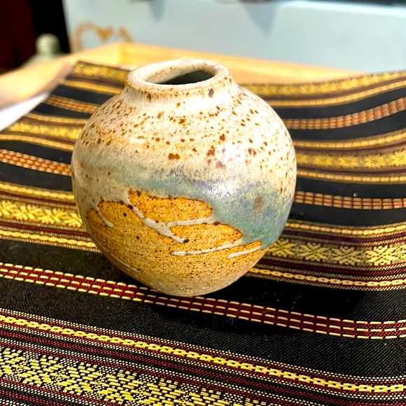 Accents | Norwegian Pottery Small Bud Vase Signed Sb | Poshmark